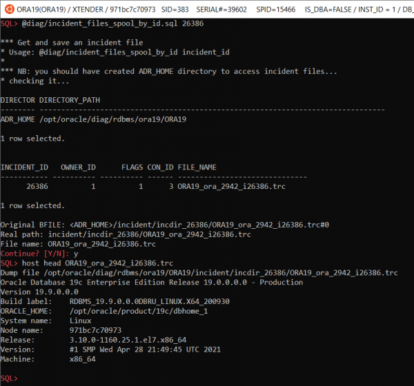 Oracle SQL | SQL*Plus tips #9: Reading traces and incident files